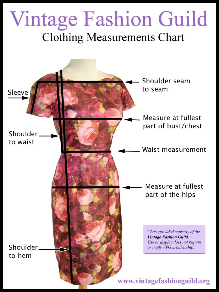 How to measure women clothes – Charts | Diagrams | Graphs