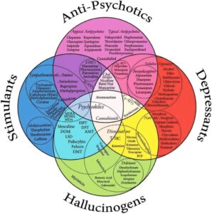 Venn Diagram Of Psychopharmeceuticals – Charts | Diagrams | Graphs
